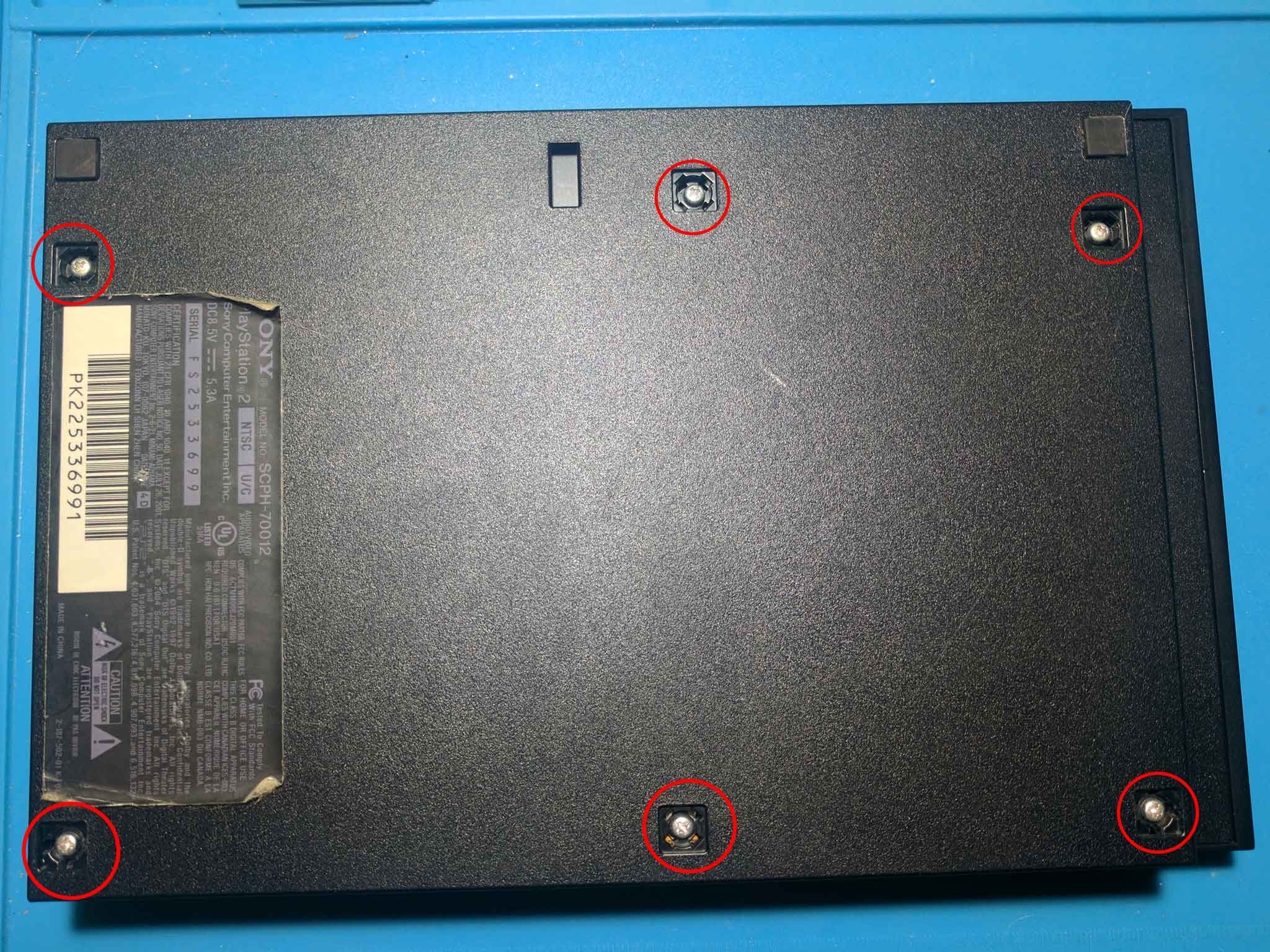 SCPH-70012 PS2 slim teardown guide - William Quade