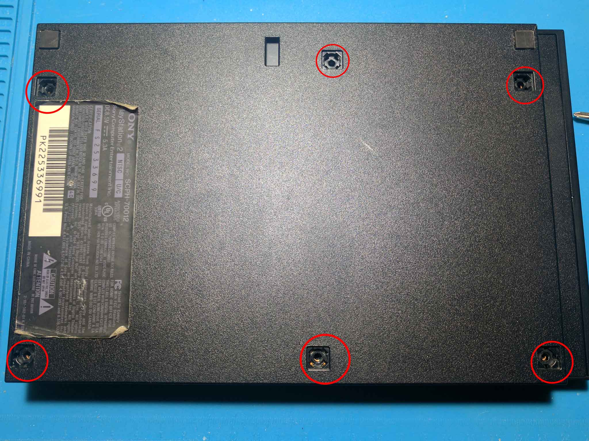 SCPH-70012 PS2 slim teardown guide - William Quade