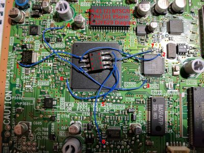 PM-41 (2) PSone MM3 modchip installation (PIC12F629) - William Quade