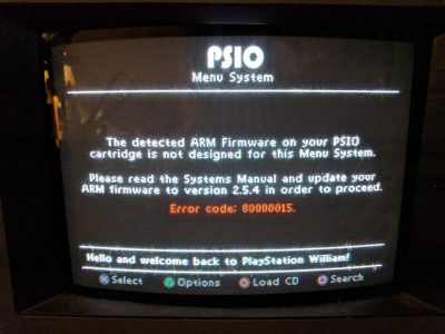 PSIO review and switch board installation - PS1 flashcart - William Quade