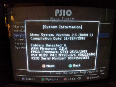 PSIO review and switch board installation - PS1 flashcart - William Quade