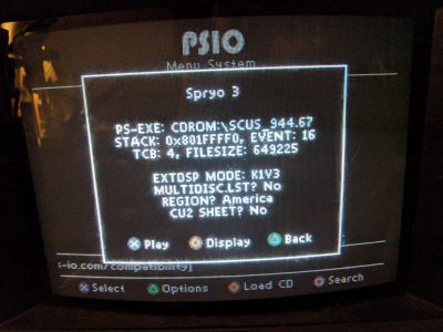 PSIO review and switch board installation - PS1 flashcart - William Quade