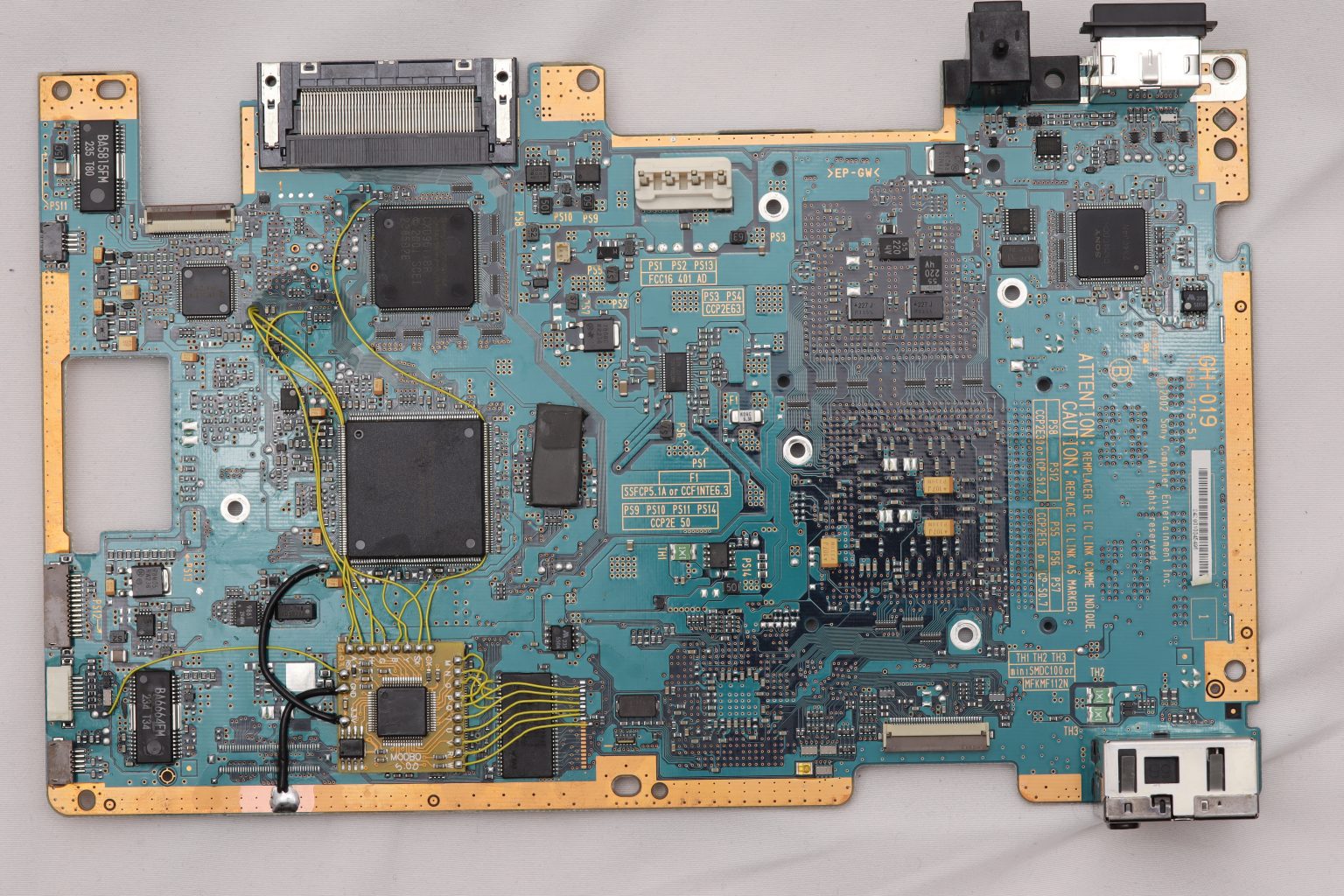 V7 Modbo modchip installation diagram - William Quade