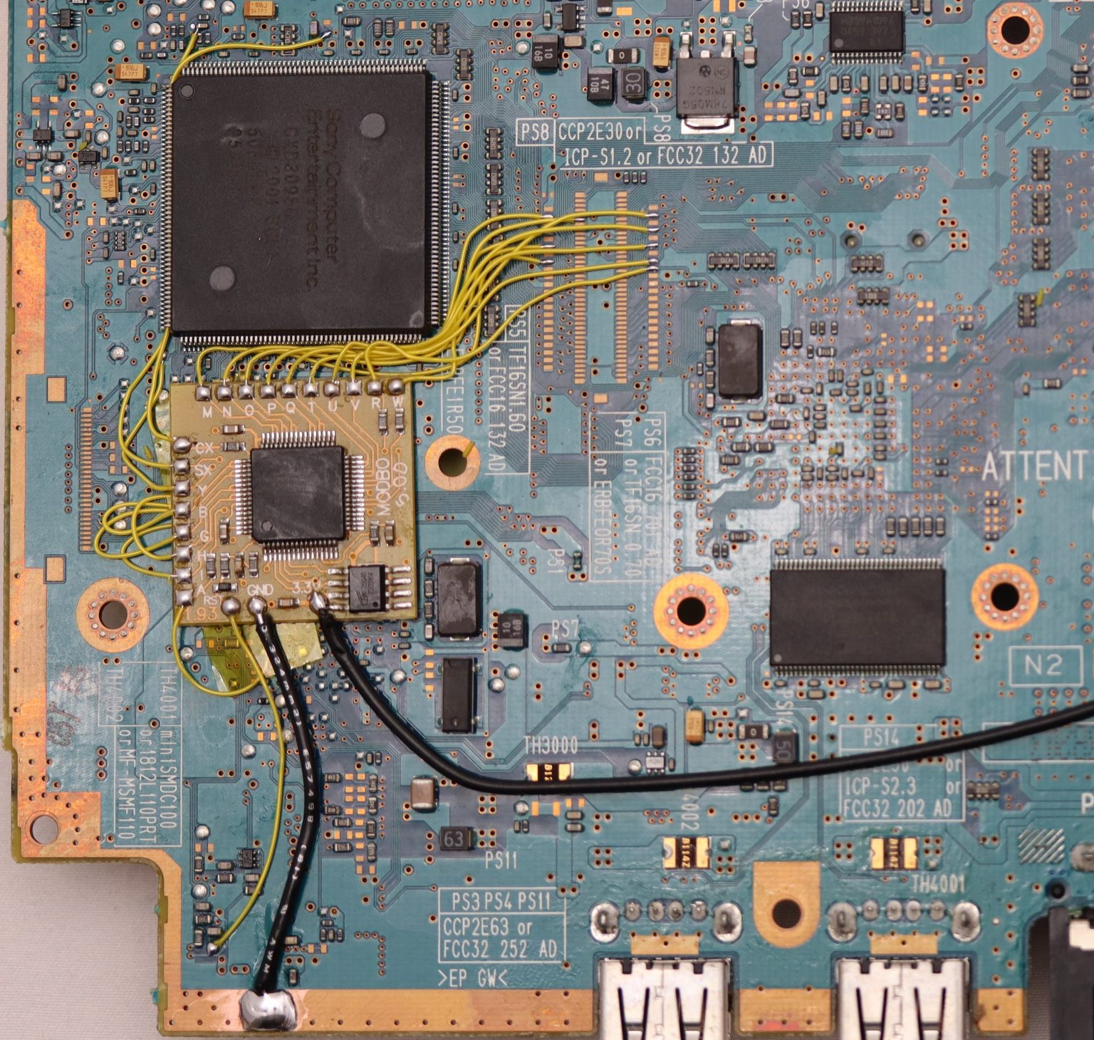 V13 Modbo modchip installation diagram - William Quade