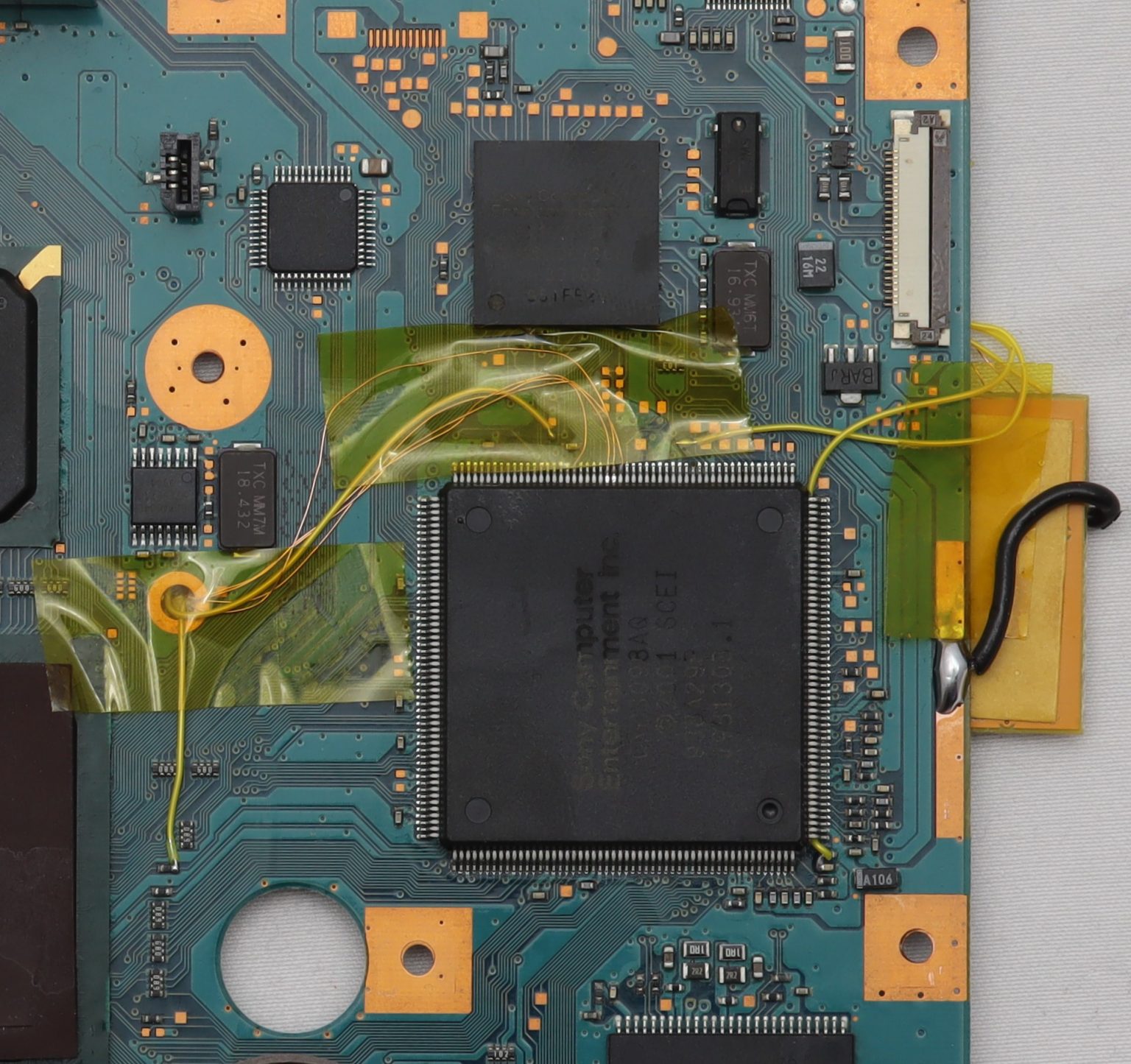 V18 Modbo modchip installation diagram - William Quade