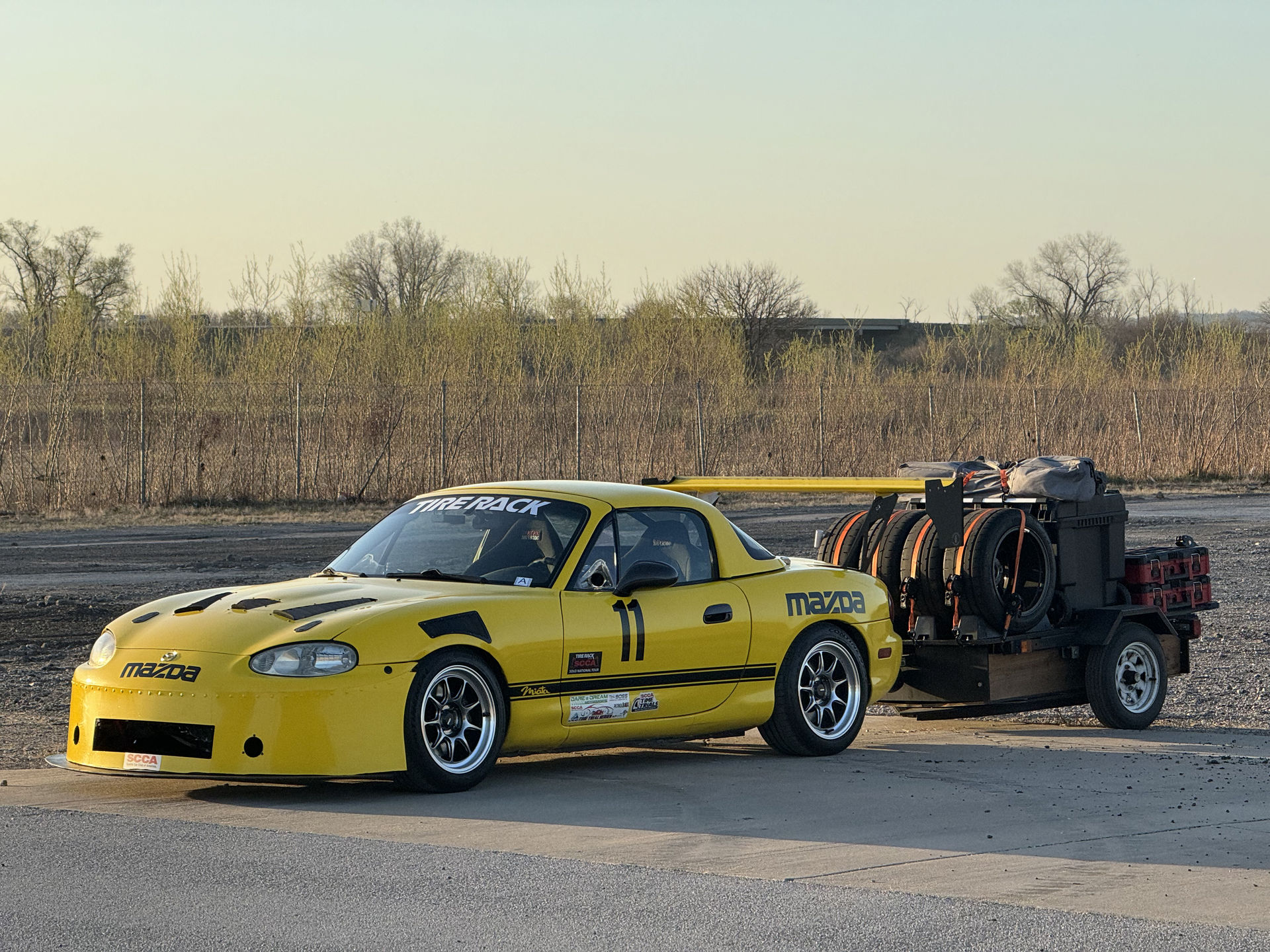 Mazda Miata tire trailer for track days and autocross - William Quade